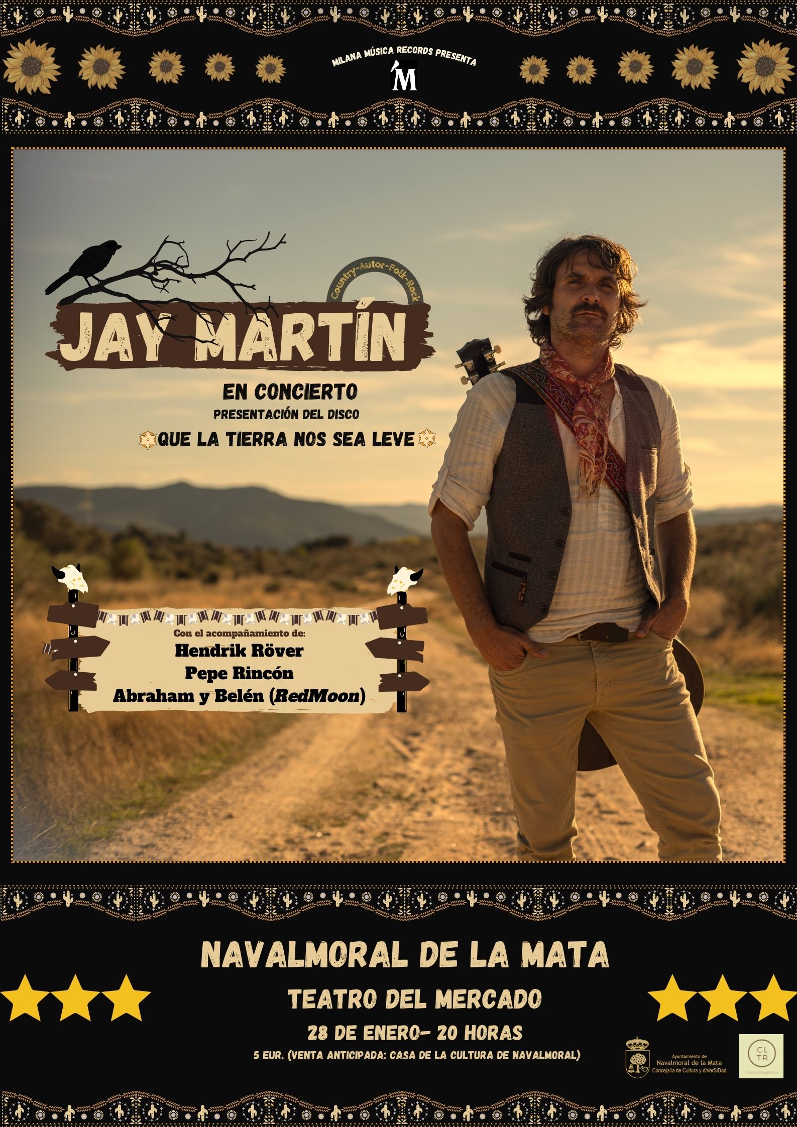 El cantautor moralo Jay Martín presentará el día 28 su último álbum ...