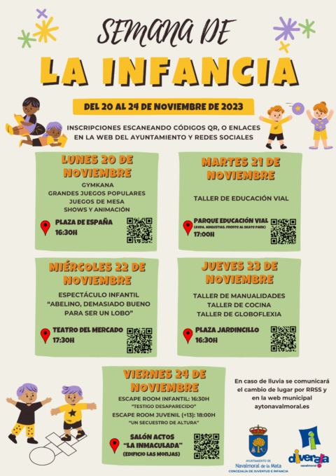 SEMANA DE LA INFANCIA - Ayuntamiento de Navalmoral de la Mata